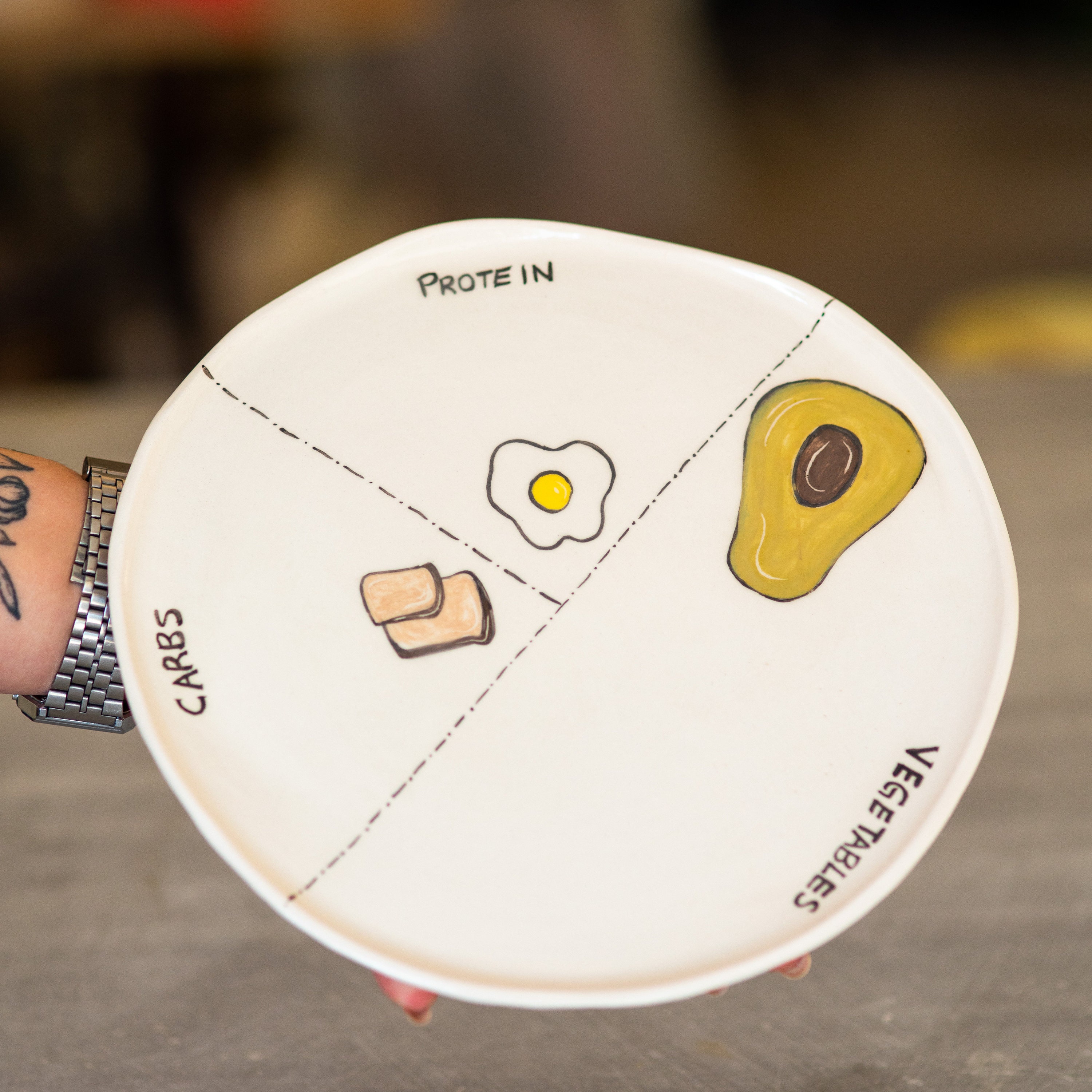 Diet Plate - Healthy Meal Serving Plate | Portion Control and Balanced ...