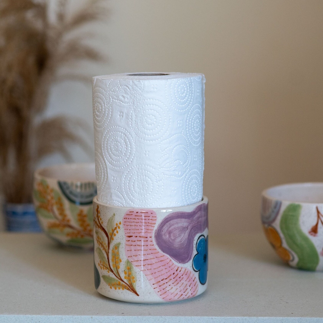 Porte-serviettes en papier fait main, Décoration d'automne Porte ...