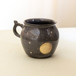 Moon and Sky Coffee Mug, Handmade Ceramic Mug Night Sky Celestial Mug ...