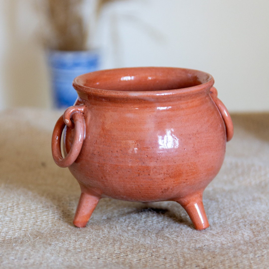 Halloween Decor Cauldron, Handmade Ceramic Pot, Halloween Unique - Etsy
