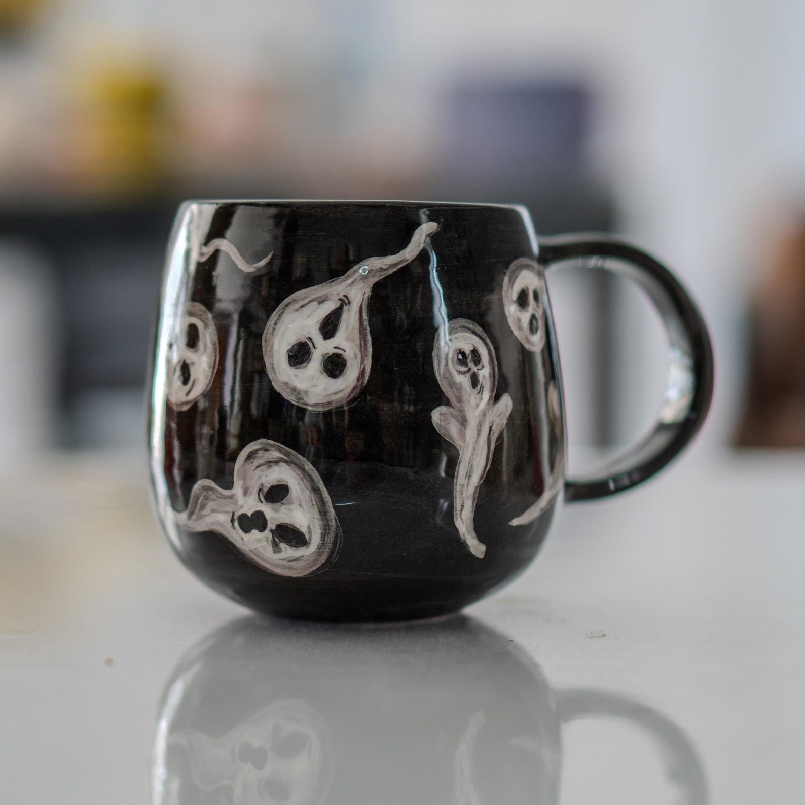 Ghost Mug - Halloween Gift, Cute Coffee Cup, Haunted Mug - Etsy