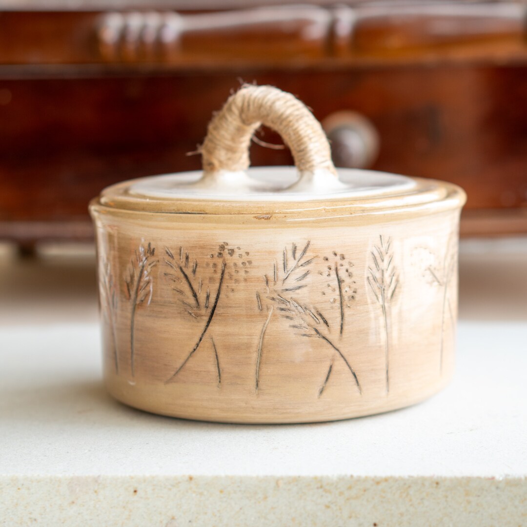 Ceramic Pot With Lid - Multipurpose Storage Box, Handmade Ceramic Bowl ...