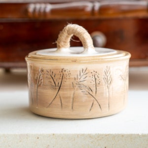 Ceramic Pot With Lid Multipurpose Storage Box, Handmade Ceramic Bowl ...