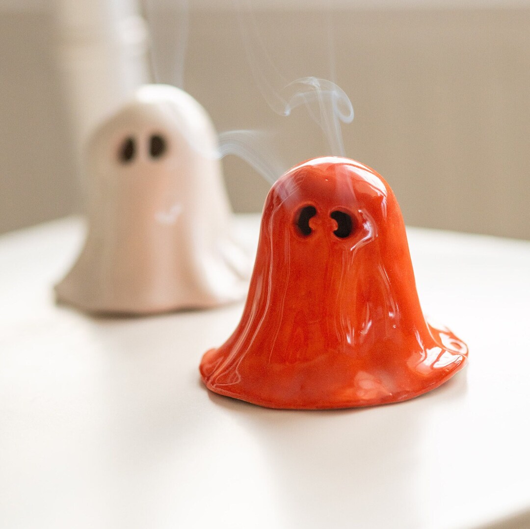 Halloween Ghost, Incense Burner, Fall Decor, Spooky Decor, Handmade ...