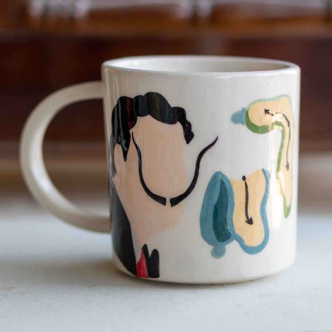 Handmade Pottery Coffee Mug - Salvador Dali, Art Lover Gift, Ceramic ...