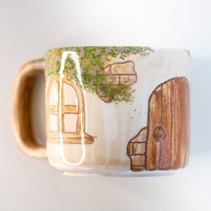 House Coffee Mug | Vintage House Decorated Coffee Cup | Large Handmade ...