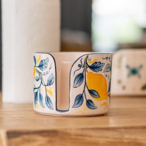 Toilet Paper Holder - Lemon Tree Decor, Toilet Roll Holder, Handmade ...