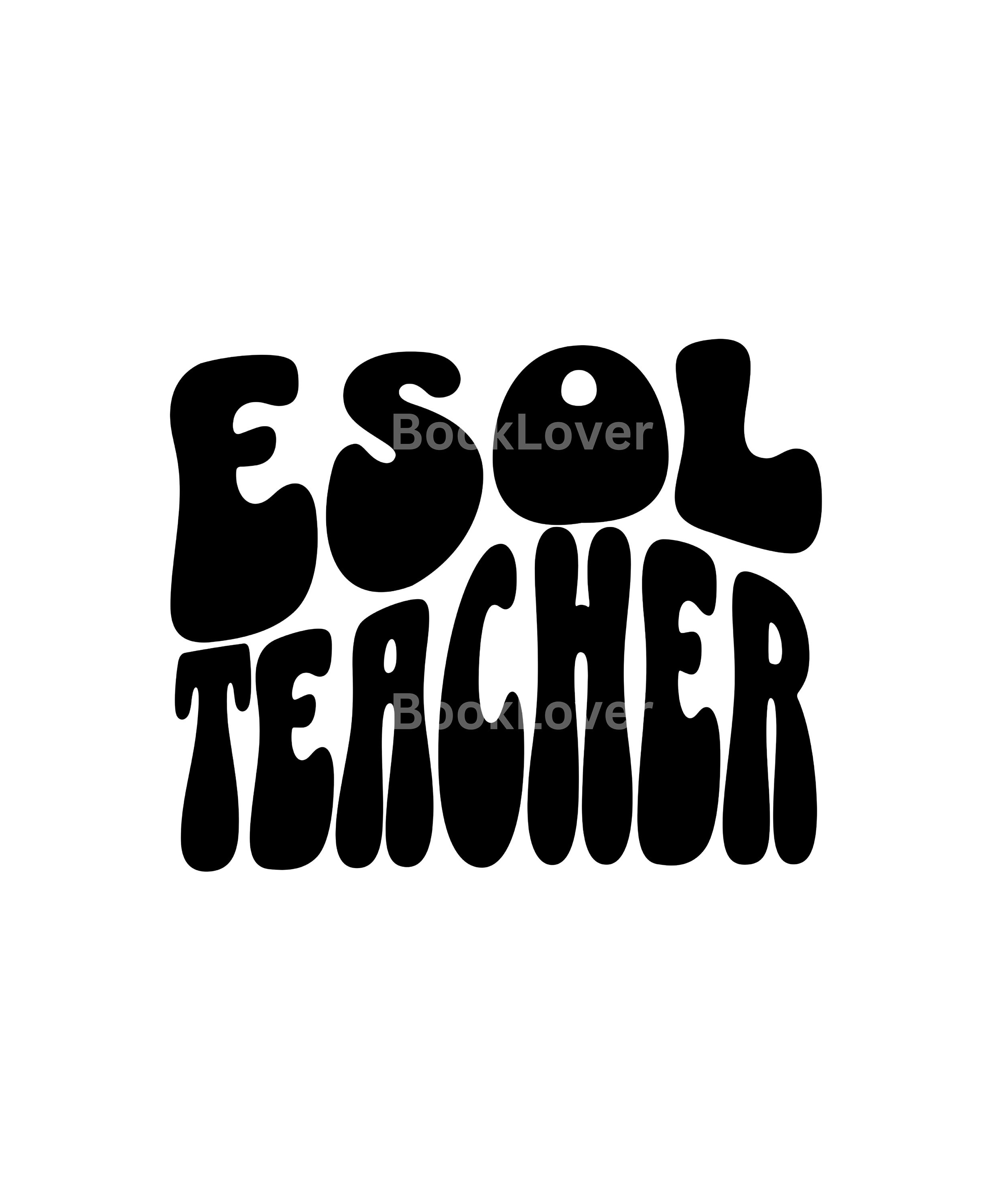 ESOL Teacher SVG PNG Jpeg Language Teacher Digital - Etsy