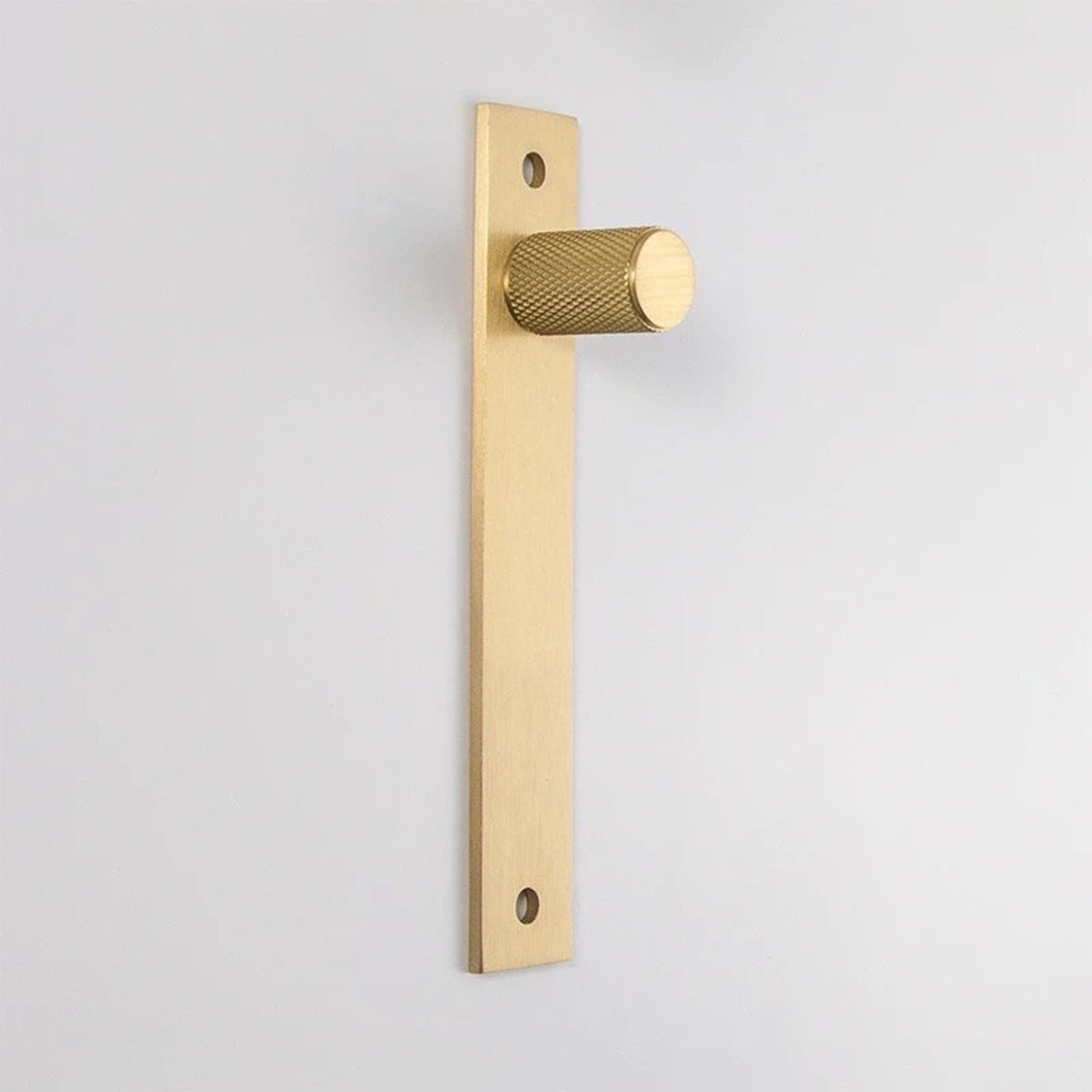 Luxury Solid Brass Knurled Kitchen Cabinet Gold Knob and Handle Pulls ...