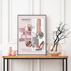 Editable Vision Board Posters, Manifest Your Dreams, Law of Attraction ...