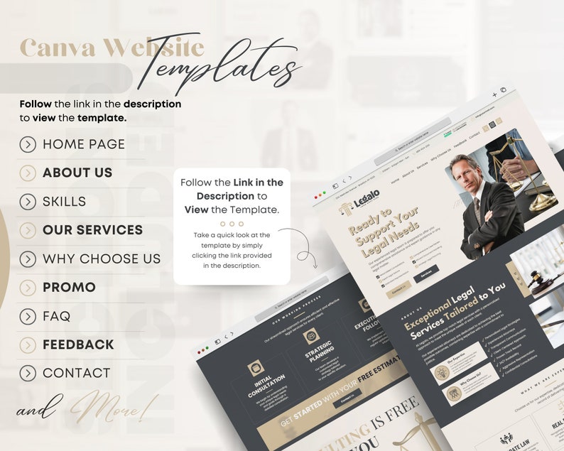 Law Firm Branding Kit: Social Media, Logos, Letterhead - Canva ...