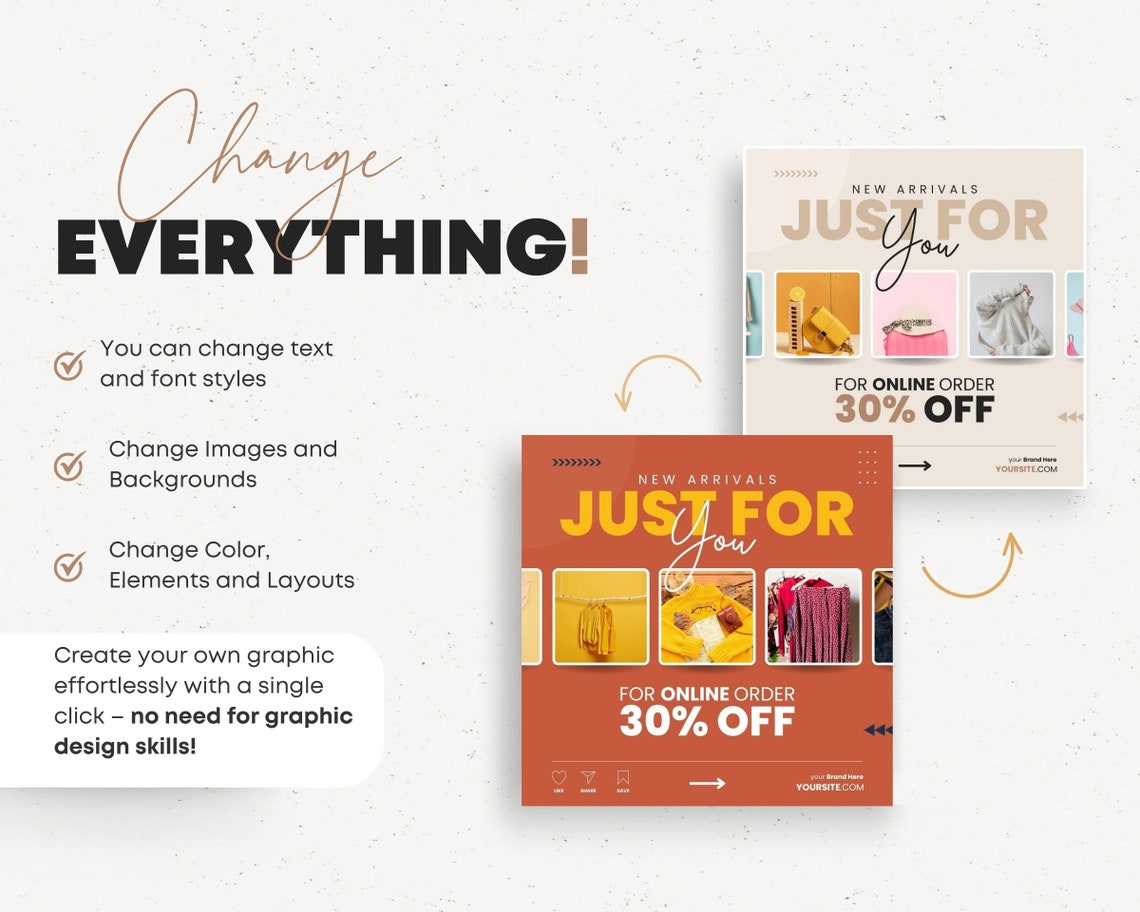 Instagram Carousel Templates for Small Business, Instagram Marketing ...