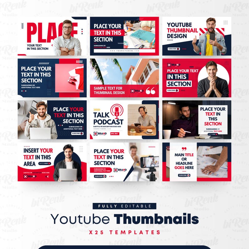 Youtube Branding Kit: Canva Templates, Thumbnails, Logo, Intro, Outro ...