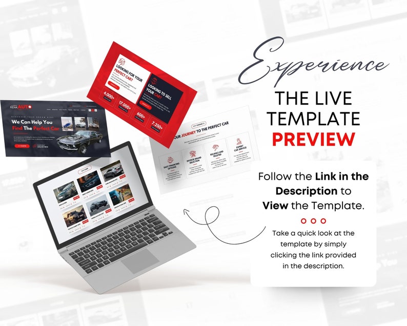 Car Dealer Website Template: Automotive Canva Landing Page - Etsy