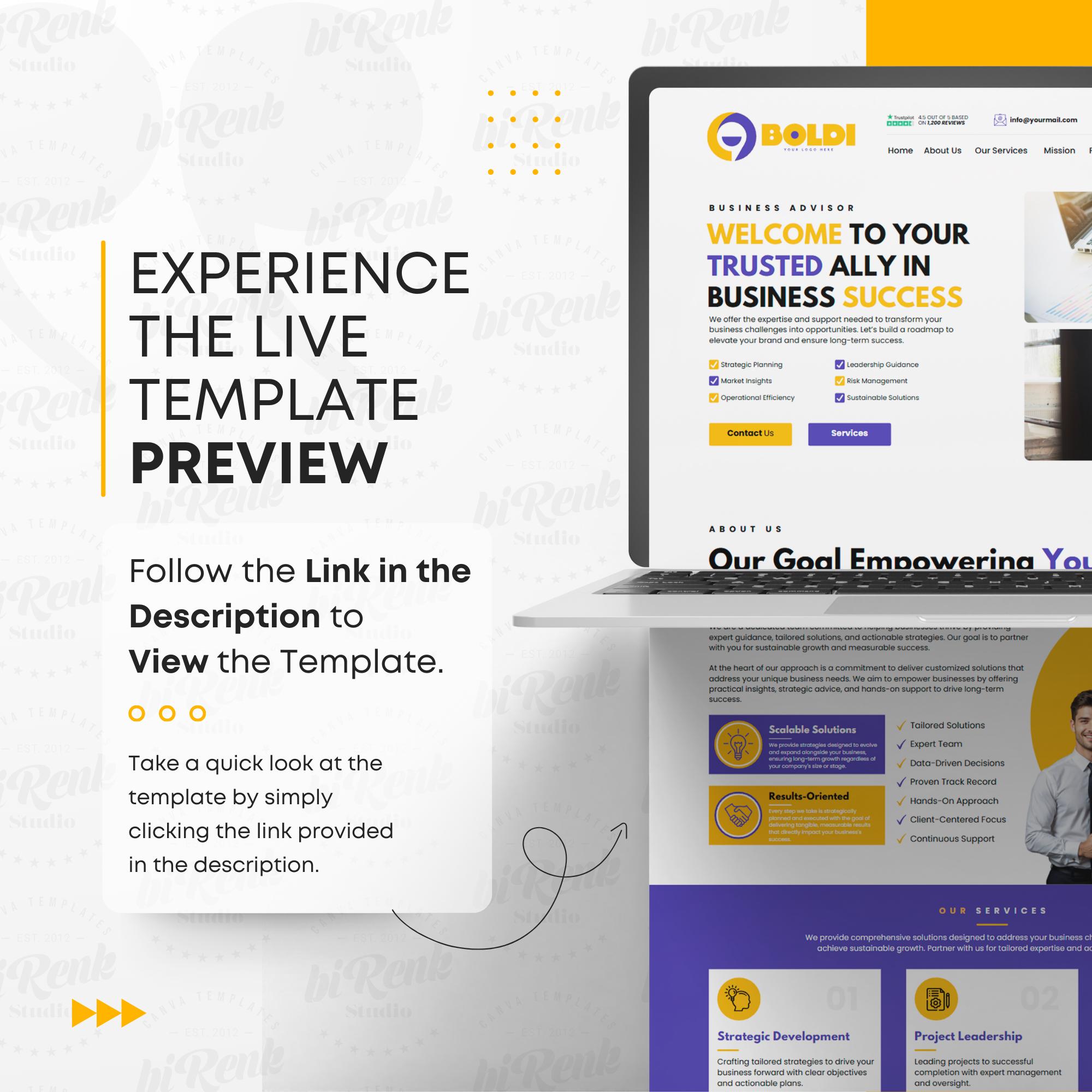 Consultant Website Template: Editable Canva Design (13-page) - Etsy
