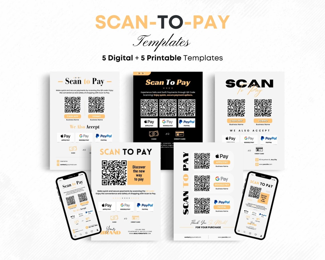 Price List Template, Scan-to-pay Template, DIY Flyer Template, Pricing ...