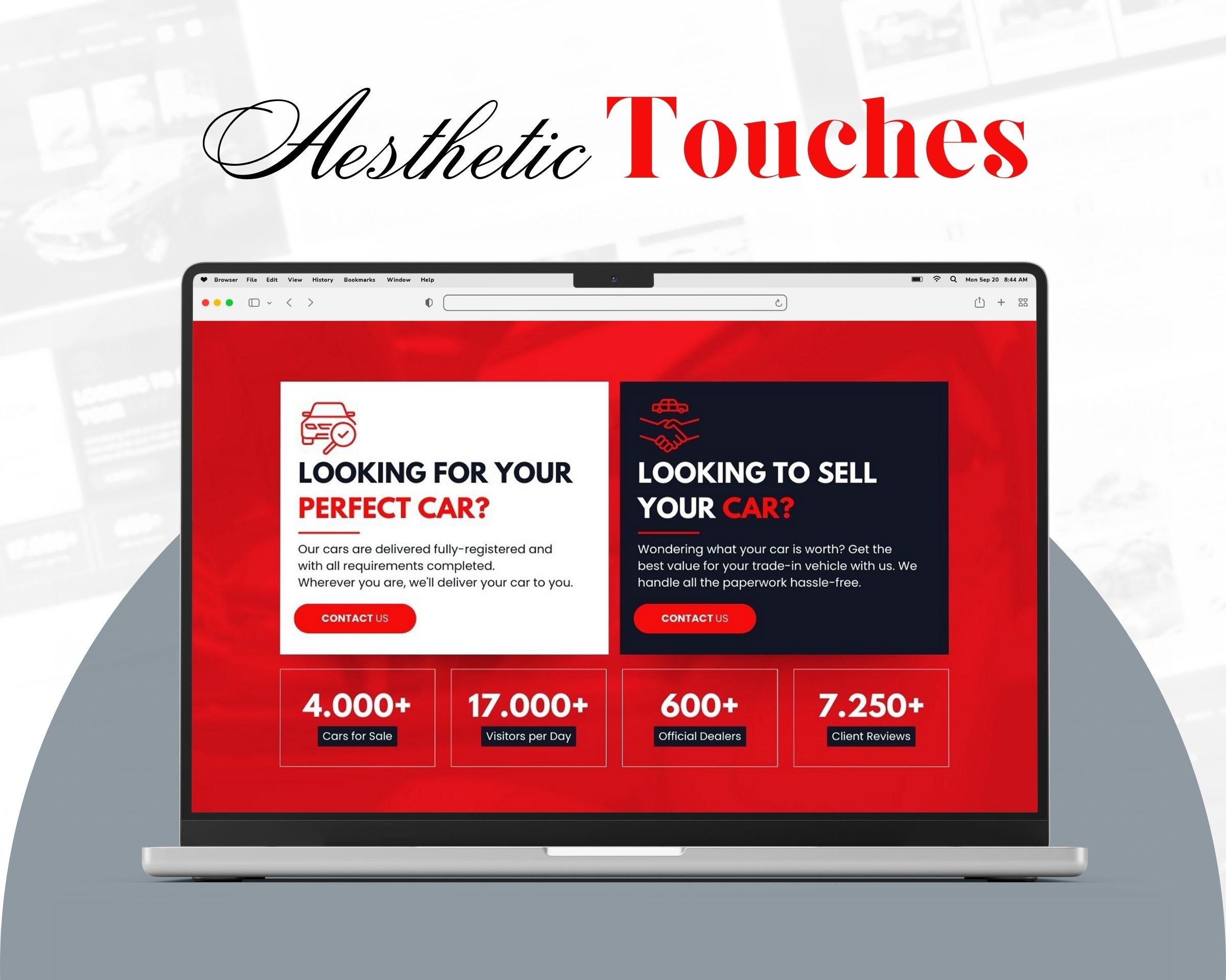 Car Dealer Website Template: Automotive Canva Landing Page - Etsy