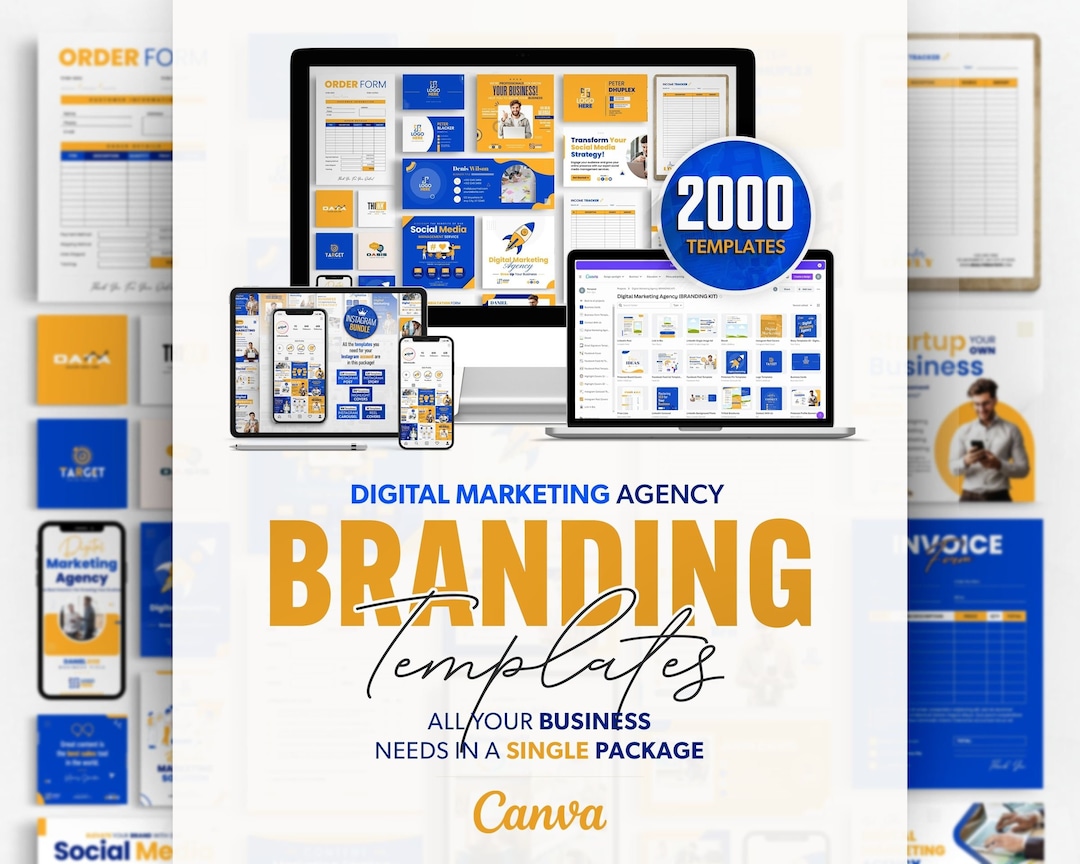 Digital Marketing Agency Full Branding Package Template, DIY Branding ...