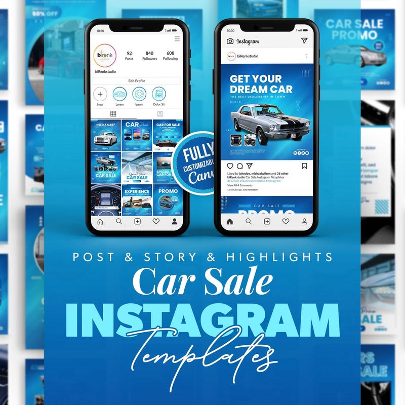 Car Dealer Canva Templates - Etsy UK