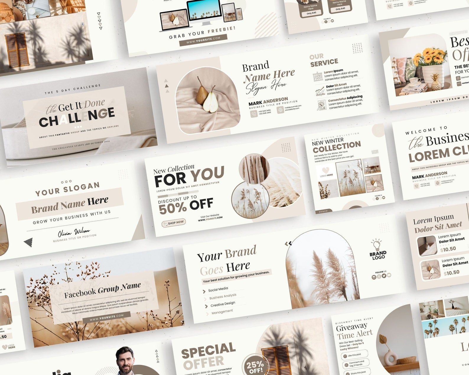 Facebook Templates Kit: Social Media Posts, Ads, Covers (canva) - Etsy