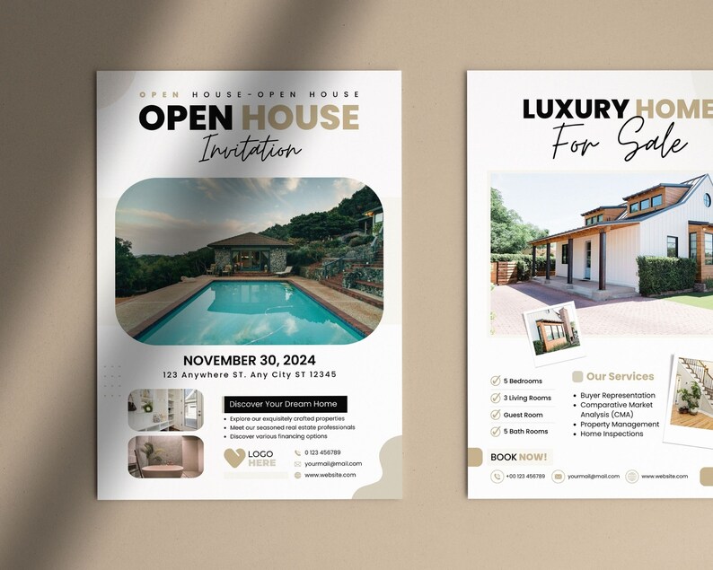 Real Estate Flyer Template, Fully Editable Realtor Flyer Template ...