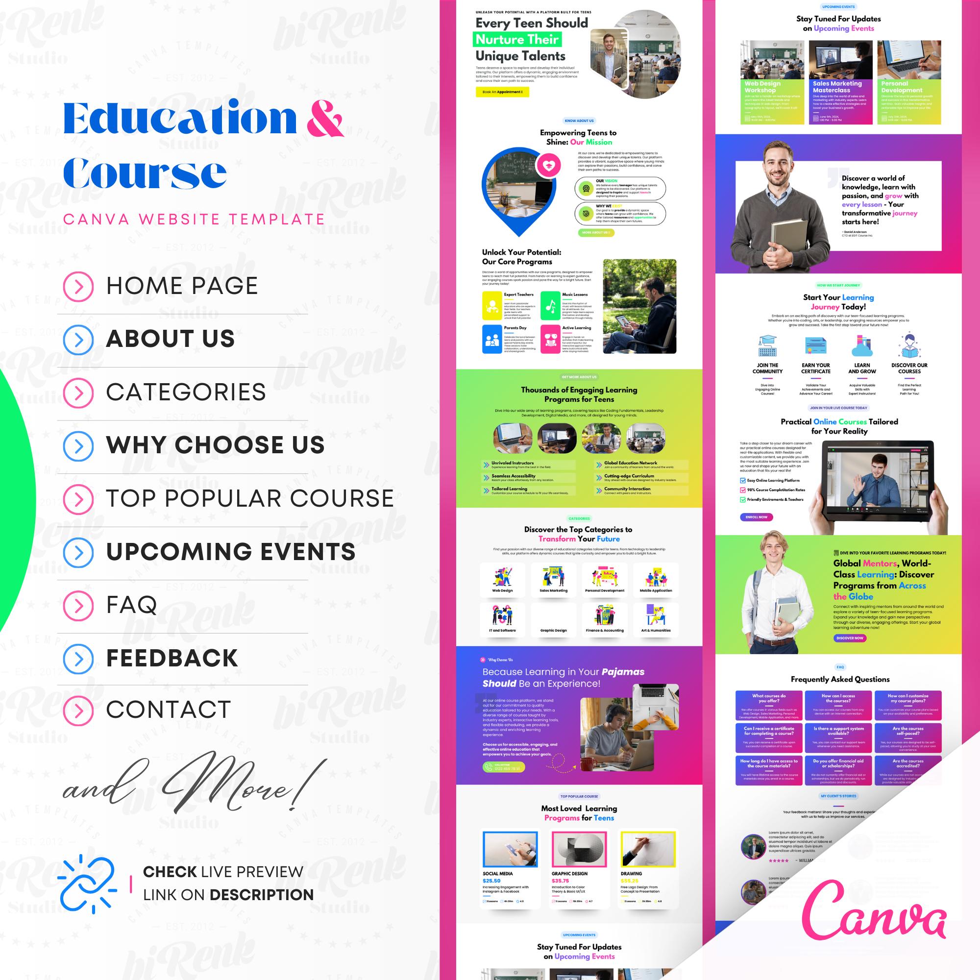 Education Branding Kit – Canva Templates for Schools, Teachers & Online ...