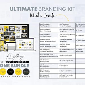 1250 Full Branding Kit, Branding Templates, Branding Package, Business ...