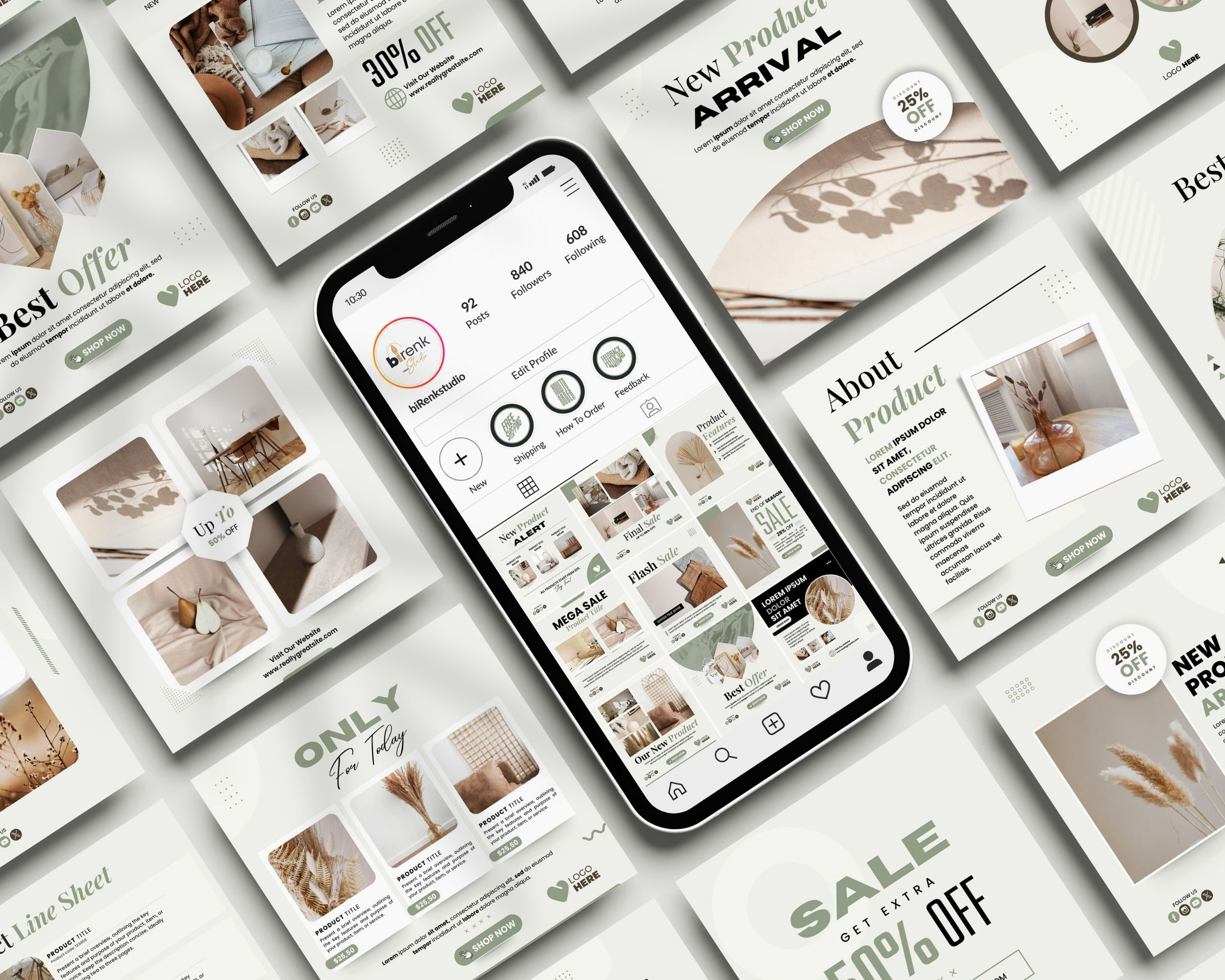 Product Marketing Instagram Templates: Editable Canva Designs - Etsy