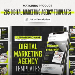 Digital Marketing Agency Website Template: Editable Canva Design - Etsy
