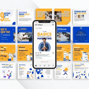 Instagram Carousel Templates for Digital Marketing Agency, Marketing ...