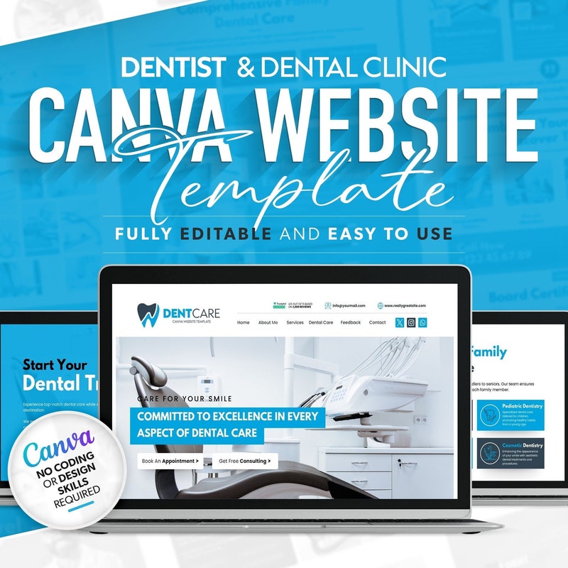 Dental Website Template - Etsy