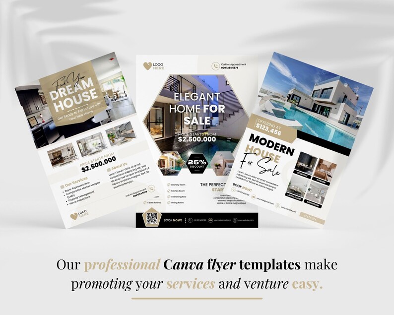 Editable Real Estate Flyer Templates: Canva Realtor Marketing (digital ...
