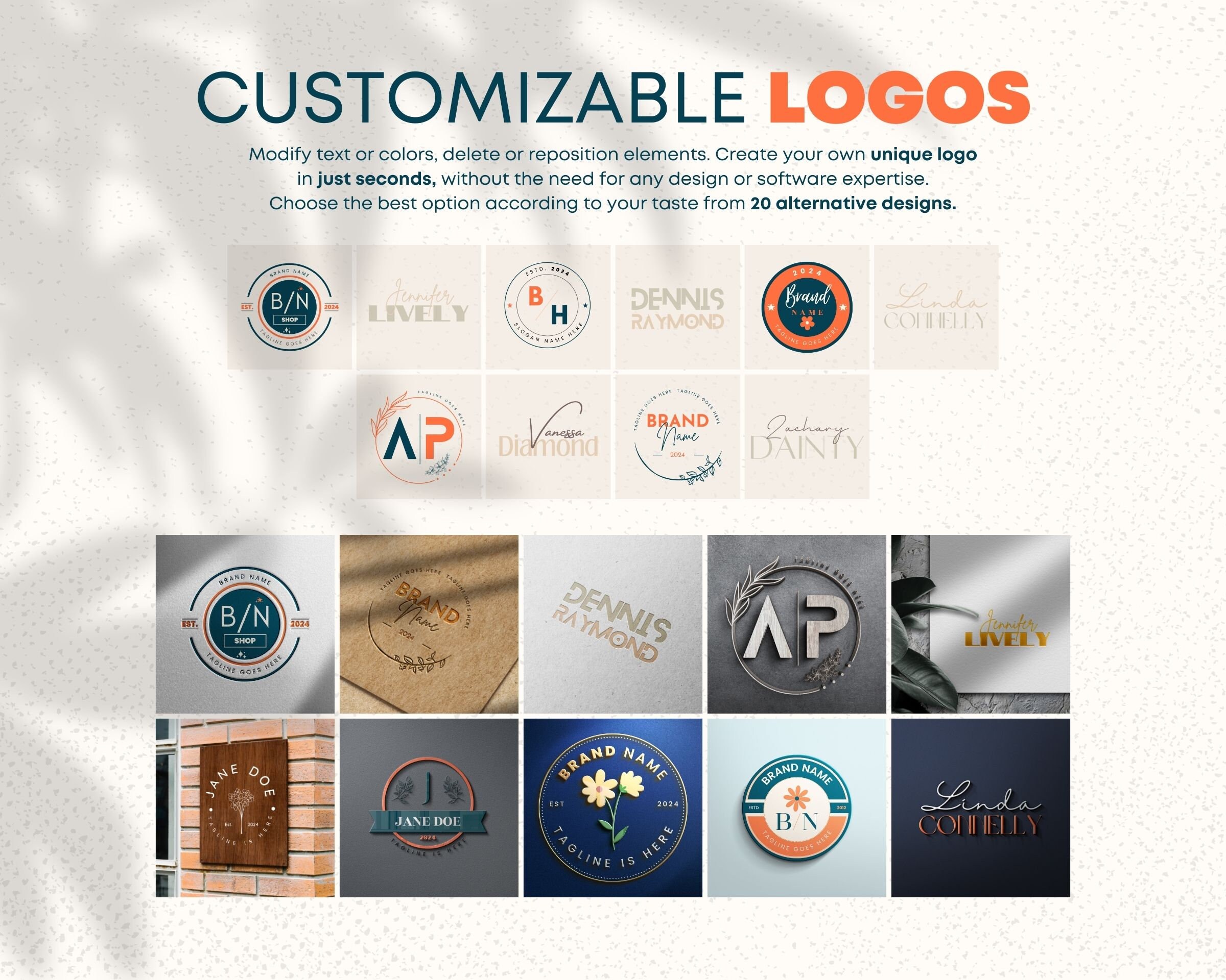 1250 Full Branding Package Template, Business Marketing Templates, DIY ...