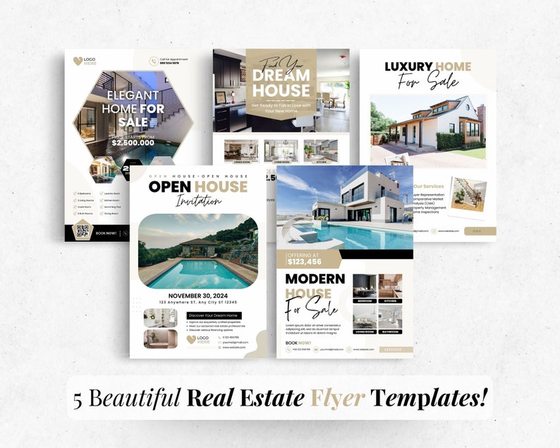 Real Estate Flyer Template, Fully Editable Realtor Flyer Template ...