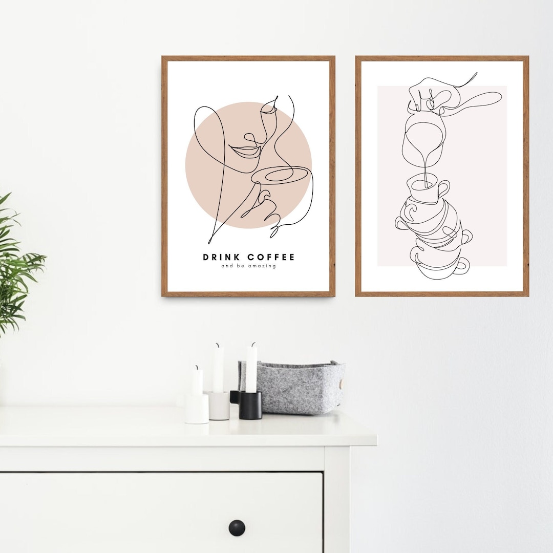 Coffee Wall Art Hot Drinks Poster Kitchen Print Home Décor - Etsy