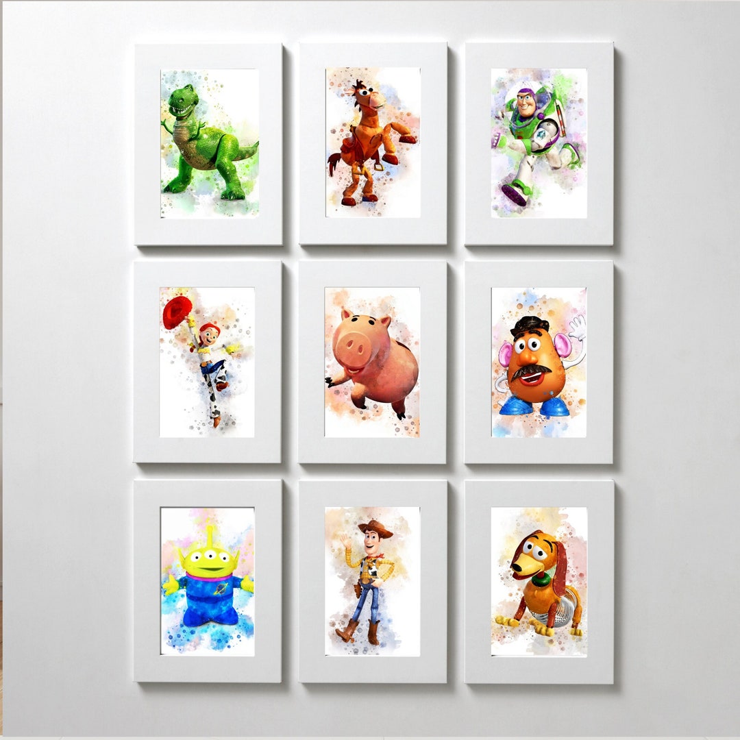 A3 A4 A5 Toy Story Prints HQ Unframed Boys Room Girls Room Unisex Wall ...