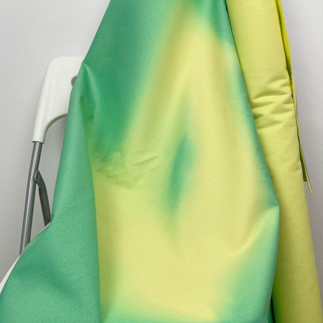 Green Canvas Fabric, Thermochromic Fabric, Green Change to Yellow ...
