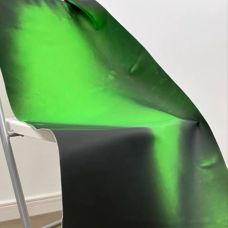 Color Changeable Fabric, PU Fabric, Leather Fabric, Fluorescent Green ...