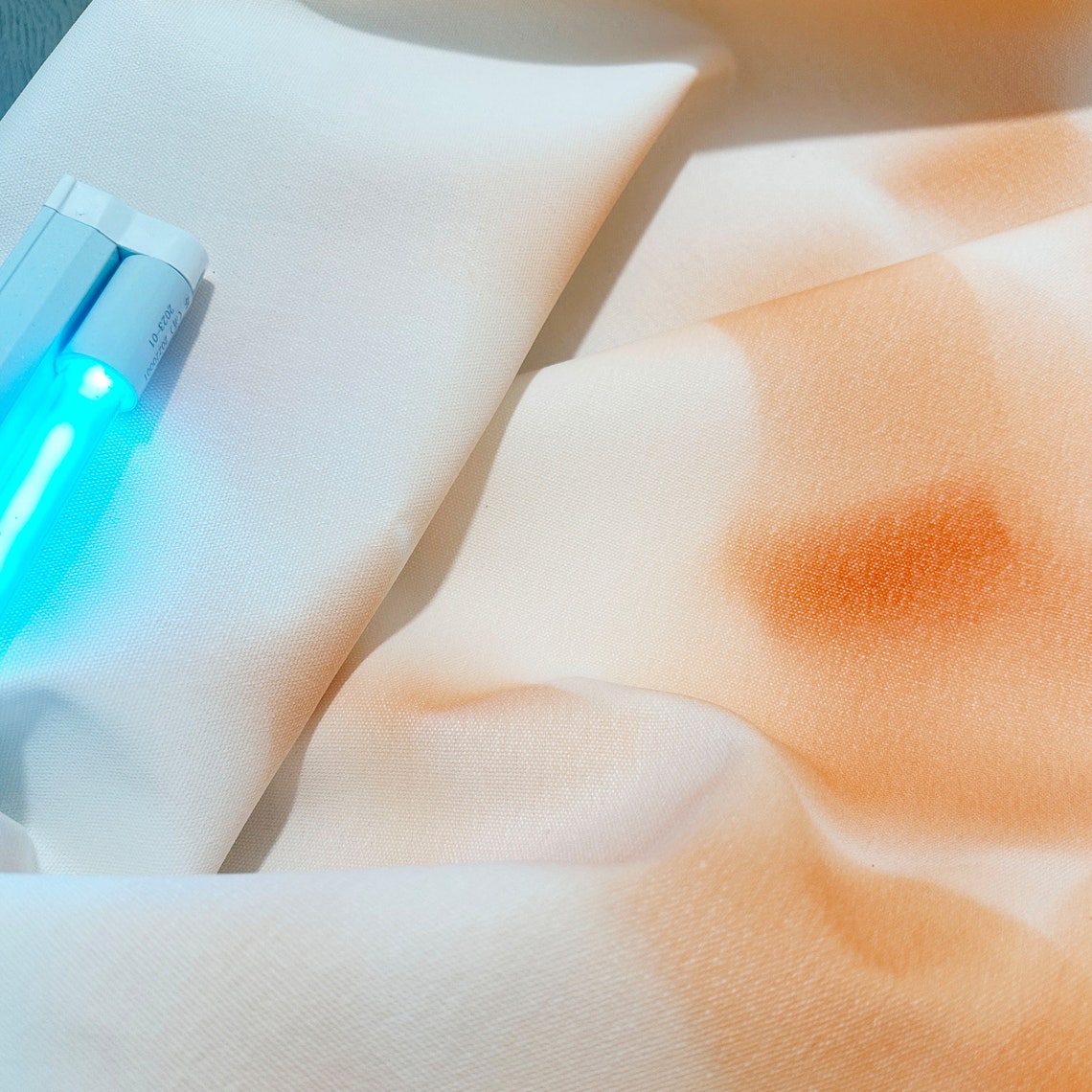 UV Light Sensitive Fabric, White Change to Orange Fabric, Canvas Fabric ...