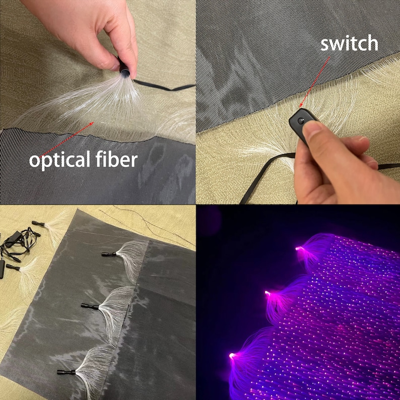 Optical Fiber Fabric, Luminous Fabric, Fiber Optic Fabric, Fiber Optic ...