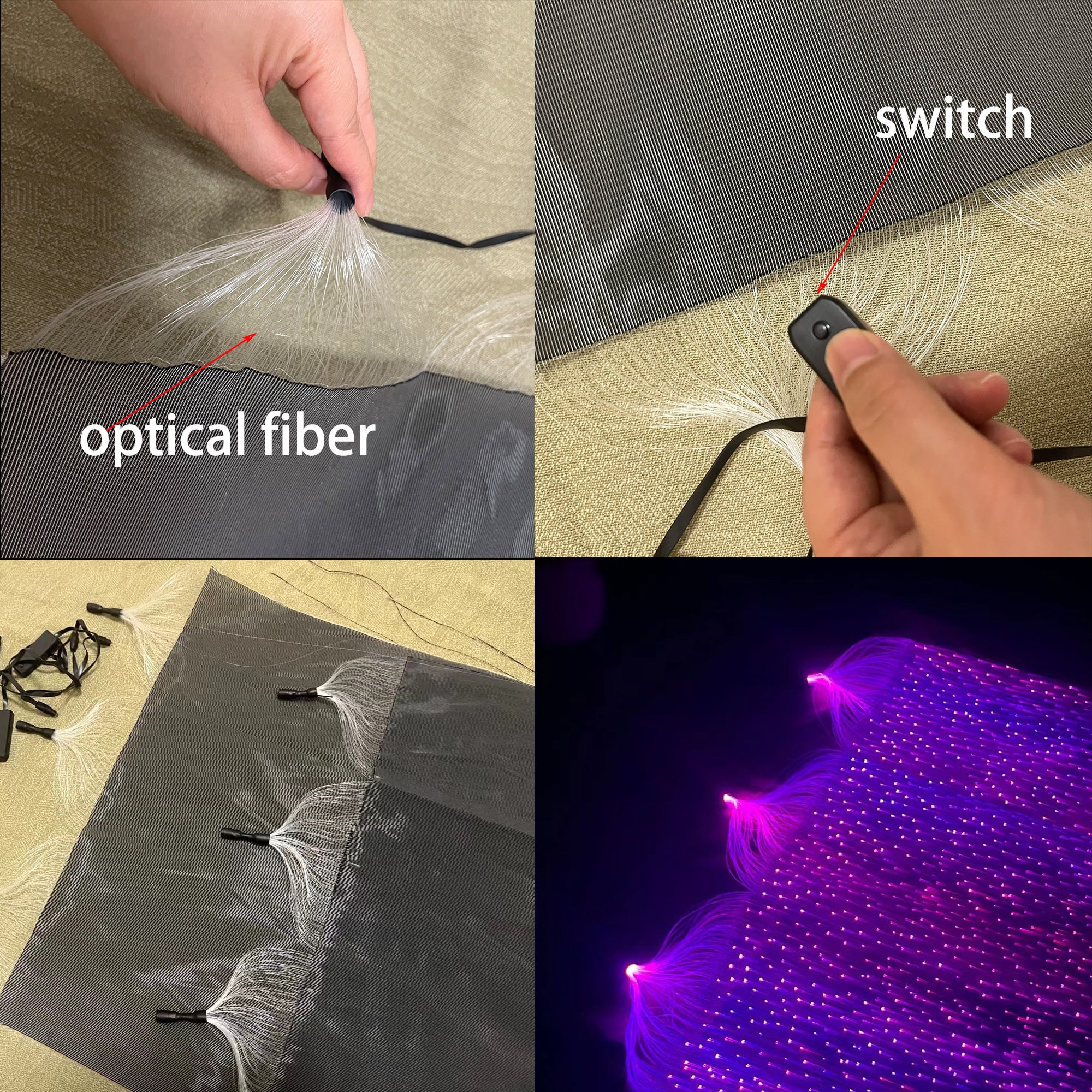 Optical Fiber Fabric, Luminous Fabric, Fiber Optic Fabric, Fiber Optic ...