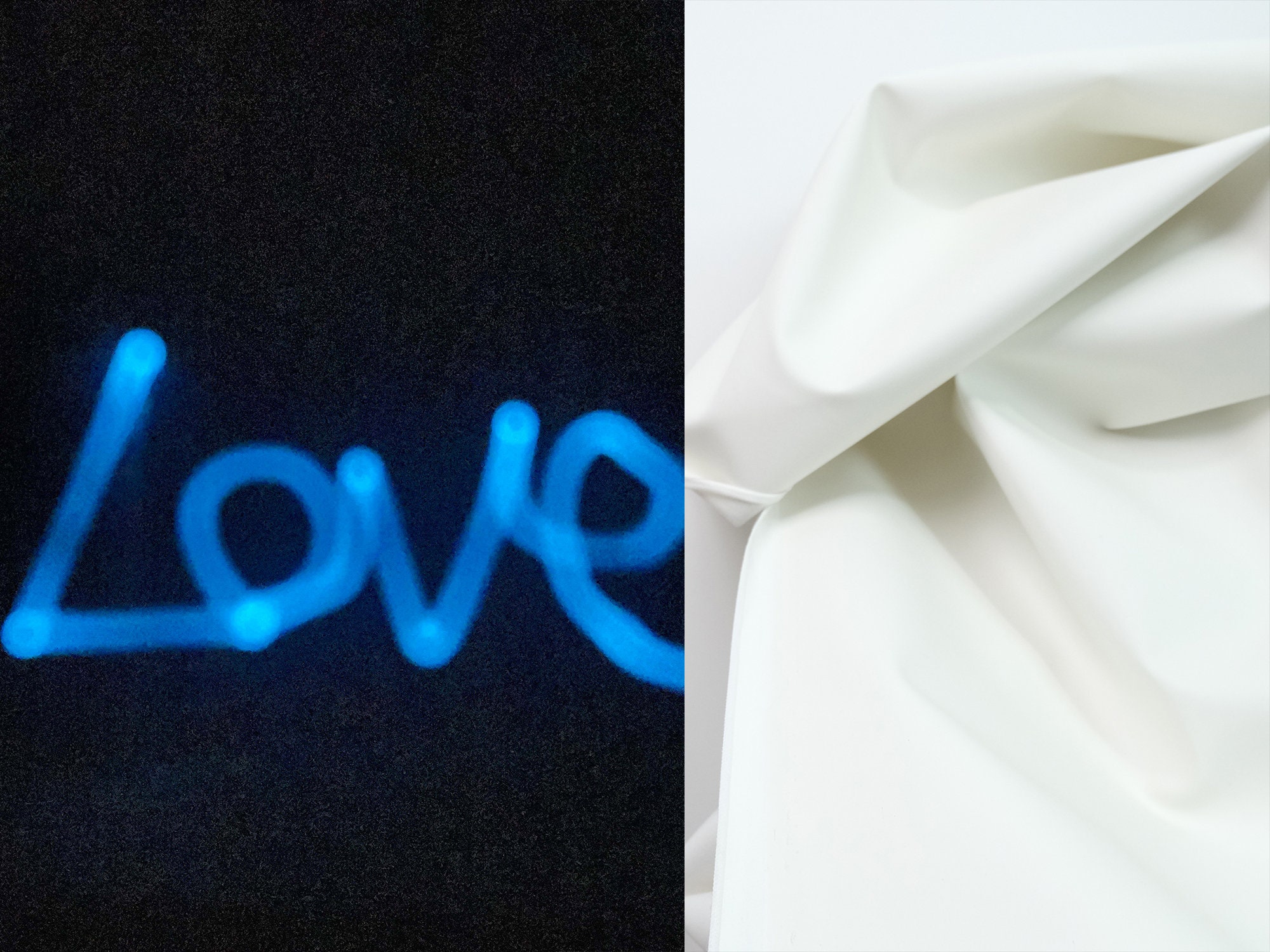 Luminous Fabric, White Change to Luminous Blue, Color Changed Fabric ...