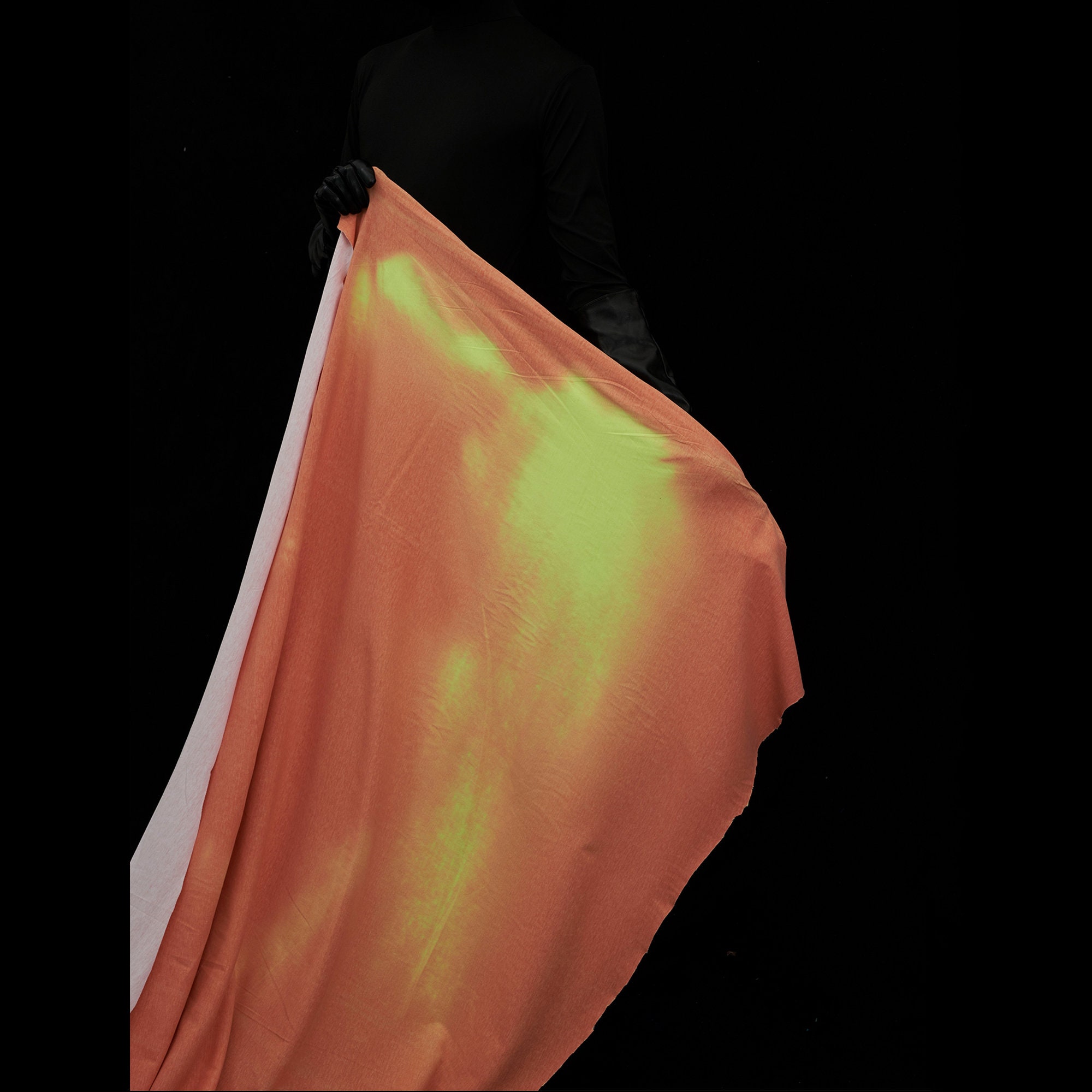Heat-reactive Cotton Fabric, Thermochromic Fabric, Orange Change Yellow ...