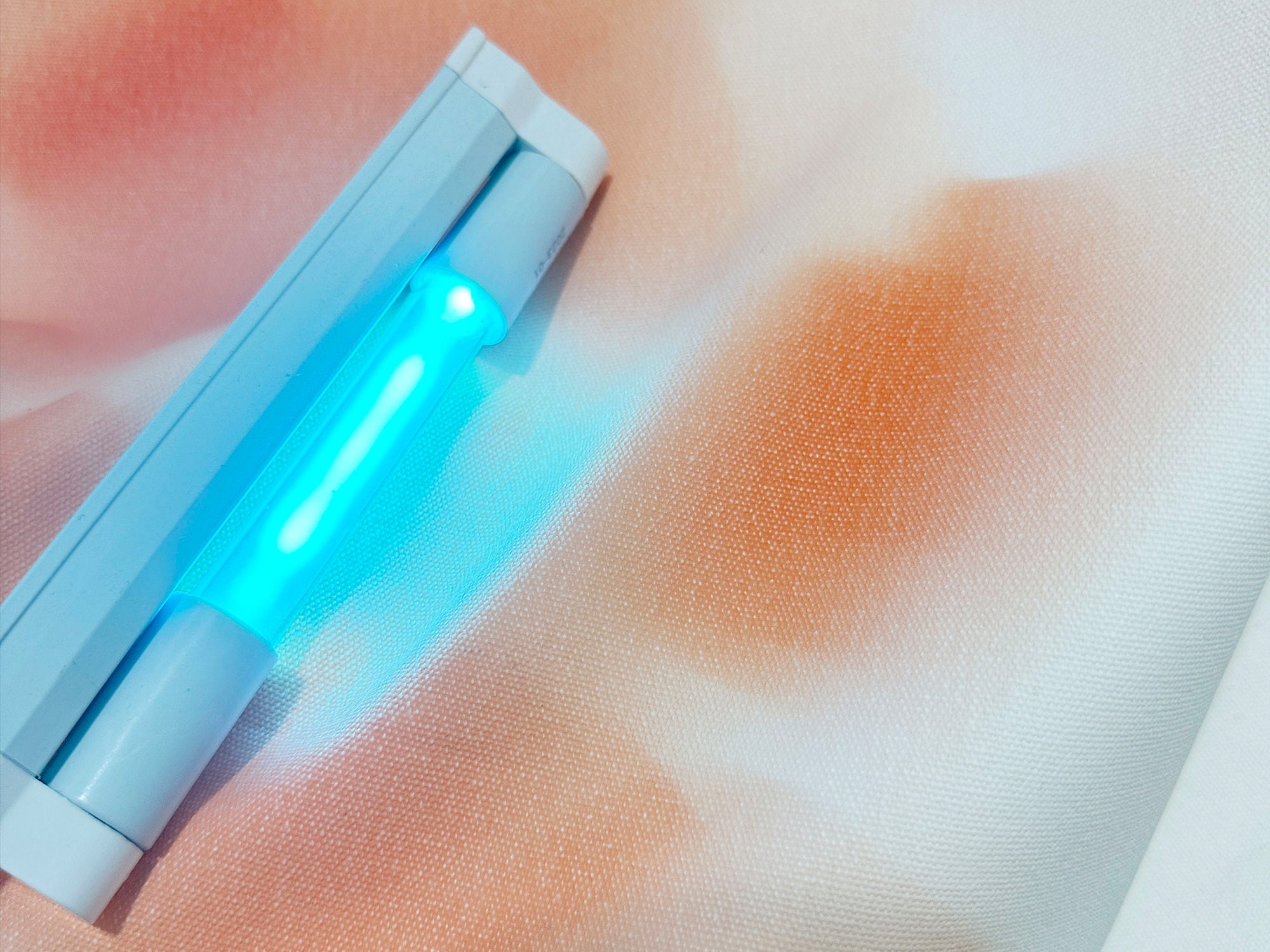 UV Light Sensitive Fabric, White Change to Orange Fabric, Canvas Fabric ...