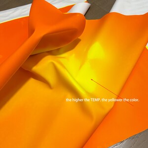 Thermochromic Fabric, Orangered Change to Yellow, Red Change Yellow ...