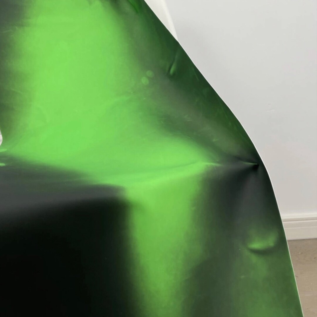 Color Changeable Fabric, PU Fabric, Leather Fabric, Fluorescent Green ...