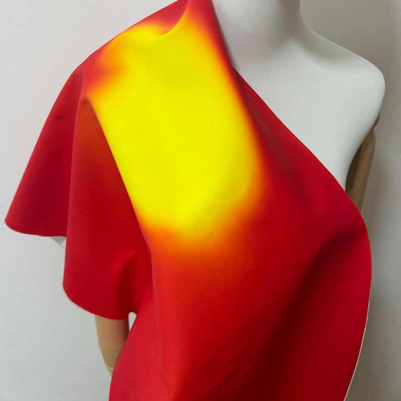 Thermochromic Fabric, Orangered Change to Yellow, Red Change Yellow ...