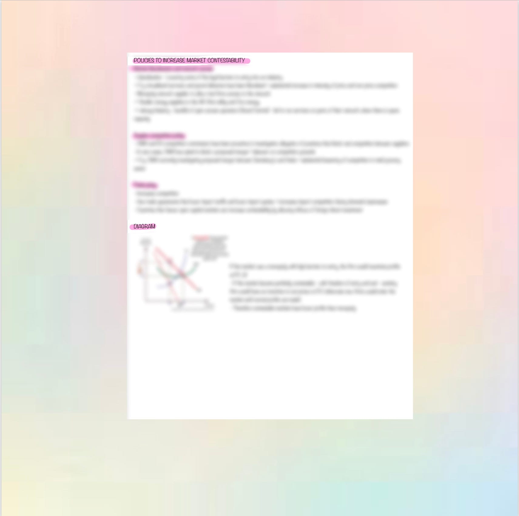 Edexcel A Level Economics Notes - Market Structures - Etsy