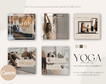 60 STORY Templates Yoga Teacher for Instagram. Editable With - Etsy
