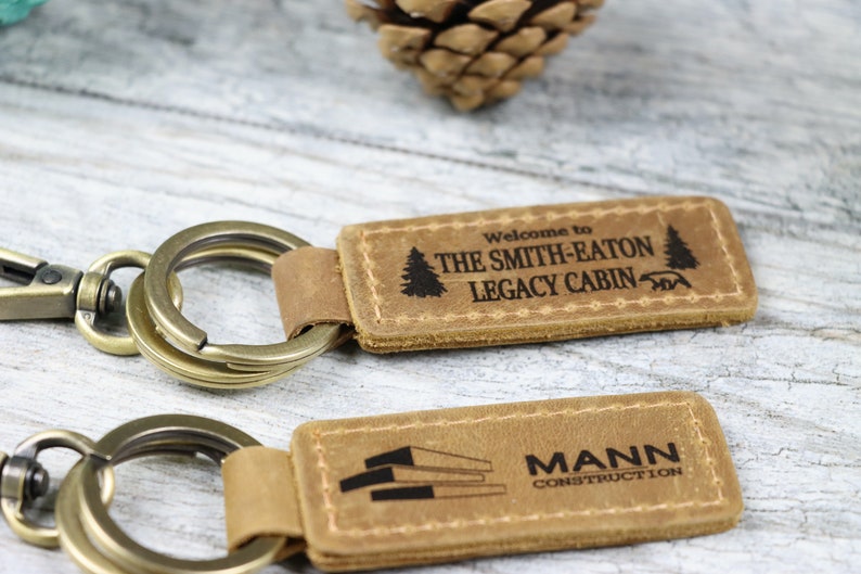In MEMORY Of MEMORIAL KEYCHAIN Memorial Leather Gift - Etsy